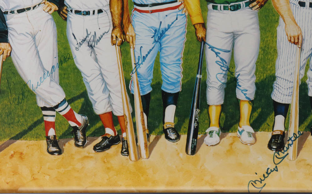 "The 500 Home Run Club" Custom Framed Poster Signed by (11) with Ted ...