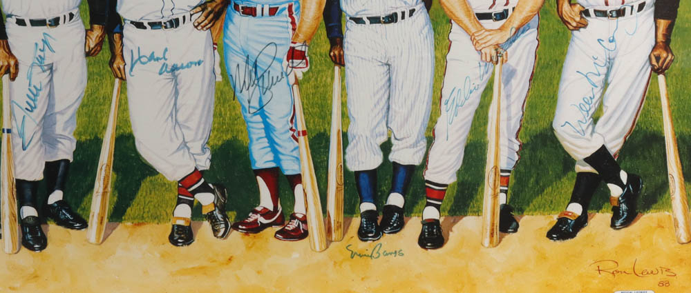 "The 500 Home Run Club" Custom Framed Poster Signed by (11) with Ted ...