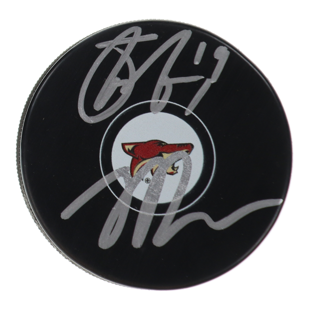 Shane Doan & Josh Doan Signed Coyotes Logo Hockey Puck (Beckett ...