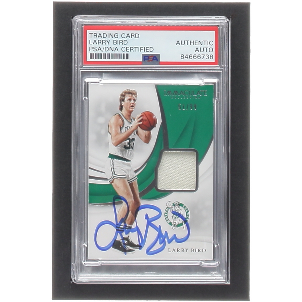 Larry Bird Signed 2018-19 Immaculate Collection Swatches #34 #51/99 ...