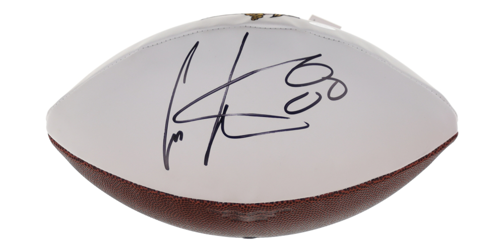 Cris Carter Signed Vikings Logo Football (Schwartz) | Pristine Auction
