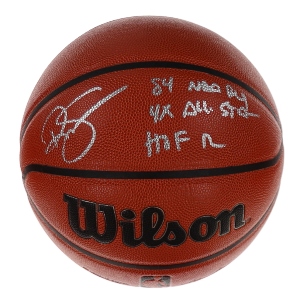 Ralph Sampson Signed NBA Basketball with Extensive Inscription ...