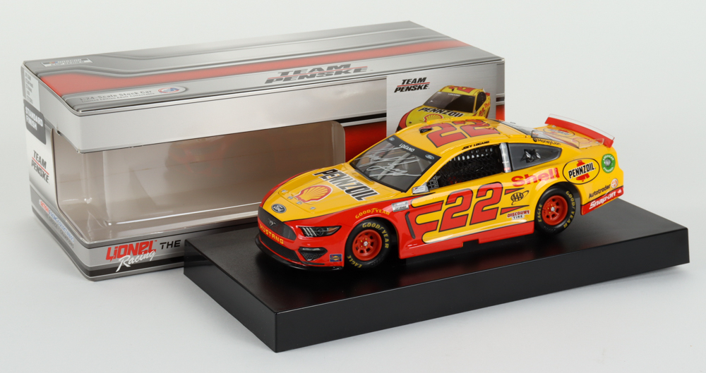 Joey Logano Signed 2021 NASCAR #22 Shell-Pennzoil Mustang - 1:24 ...