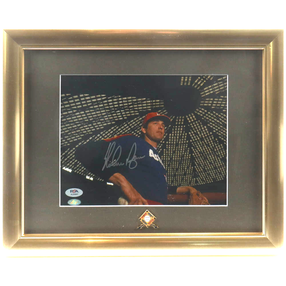 Nolan Ryan Signed Astros Custom Framed Photo Display (PSA & AIV ...