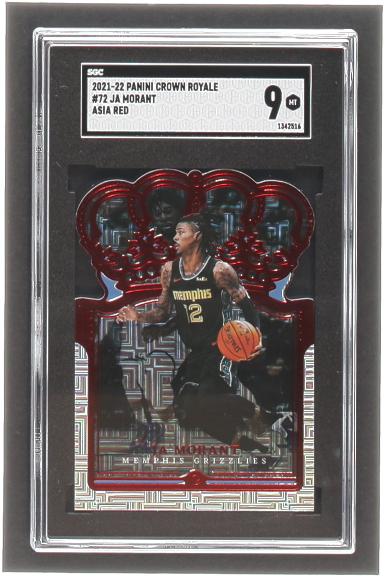 Ja Morant 2021-22 Crown Royale Asia Red #72 (SGC 9) | Pristine Auction