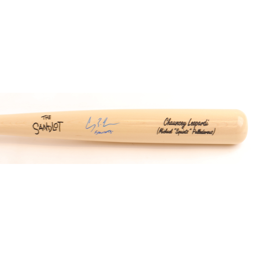 Chauncey Leopardi Signed "The Sandlot" Player Model Baseball Bat ...