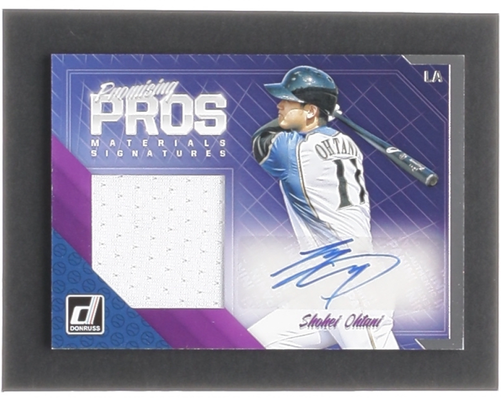 Shohei Ohtani 2018 Donruss Promising Pros Materials Signatures #PPMSSO RC | Pristine Auction