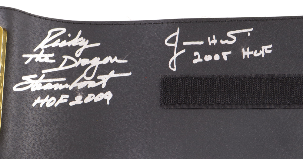 Jimmy Hart, Greg Valentine & Ricky "The Dragon" Steamboat Signed WWE ...