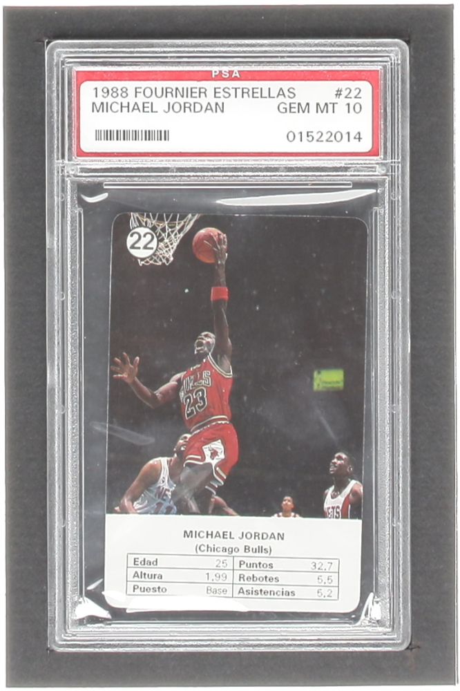 Michael Jordan 1988 Fournier NBA Estrellas #22 (PSA 10) | Pristine Auction