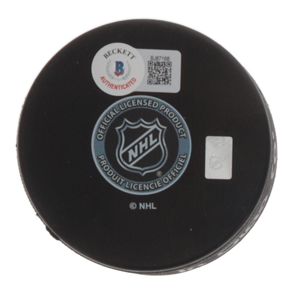 Kyle Connor Signed Jets Logo Hockey Puck (Beckett) | Pristine Auction