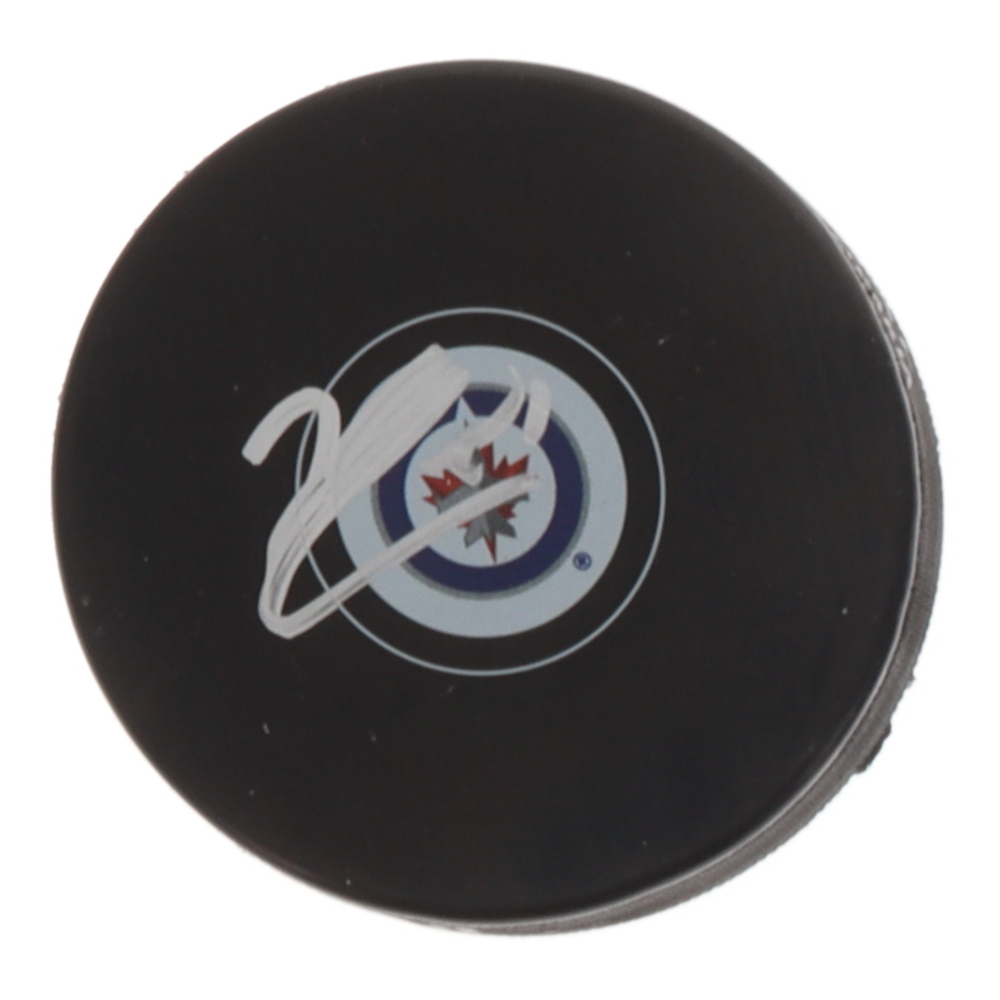 Kyle Connor Signed Jets Logo Hockey Puck (Beckett) | Pristine Auction