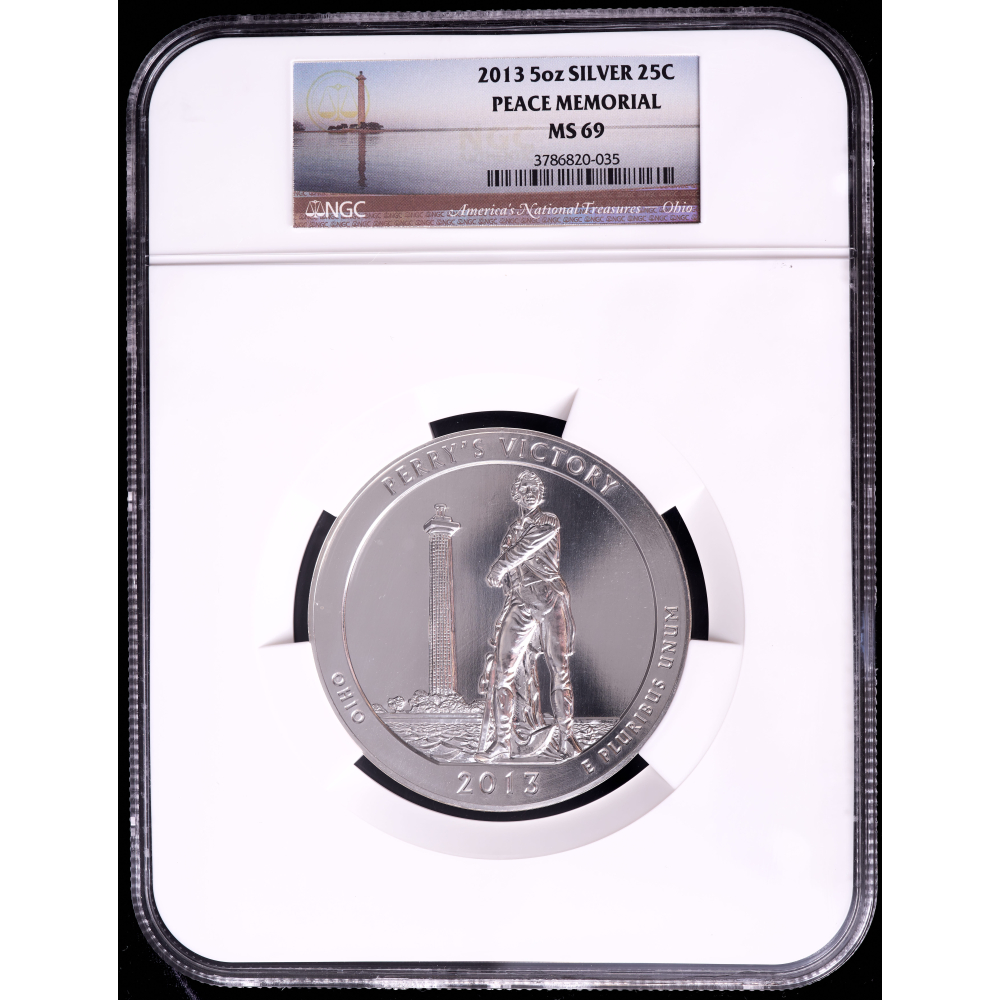 2013 America the Beautiful 5 oz .999 Fine Silver Coin - Perry's Victory ...