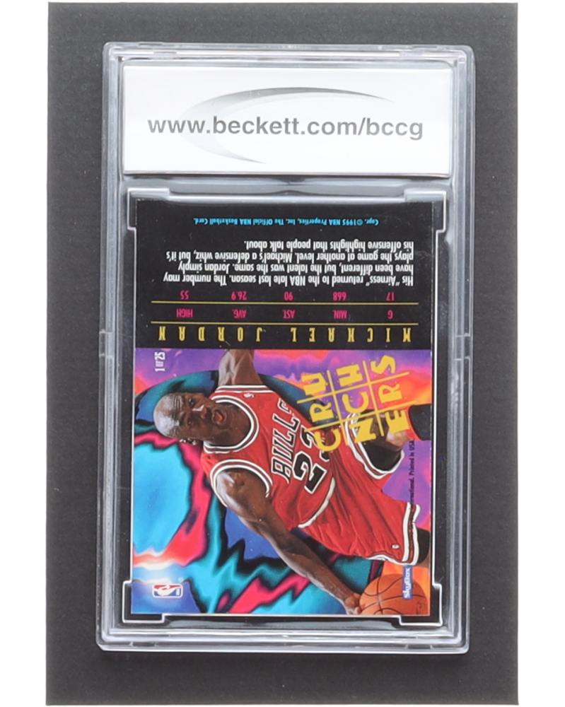 Michael Jordan 1995-96 Hoops Number Crunchers #1 (BCCG 10) | Pristine Auction