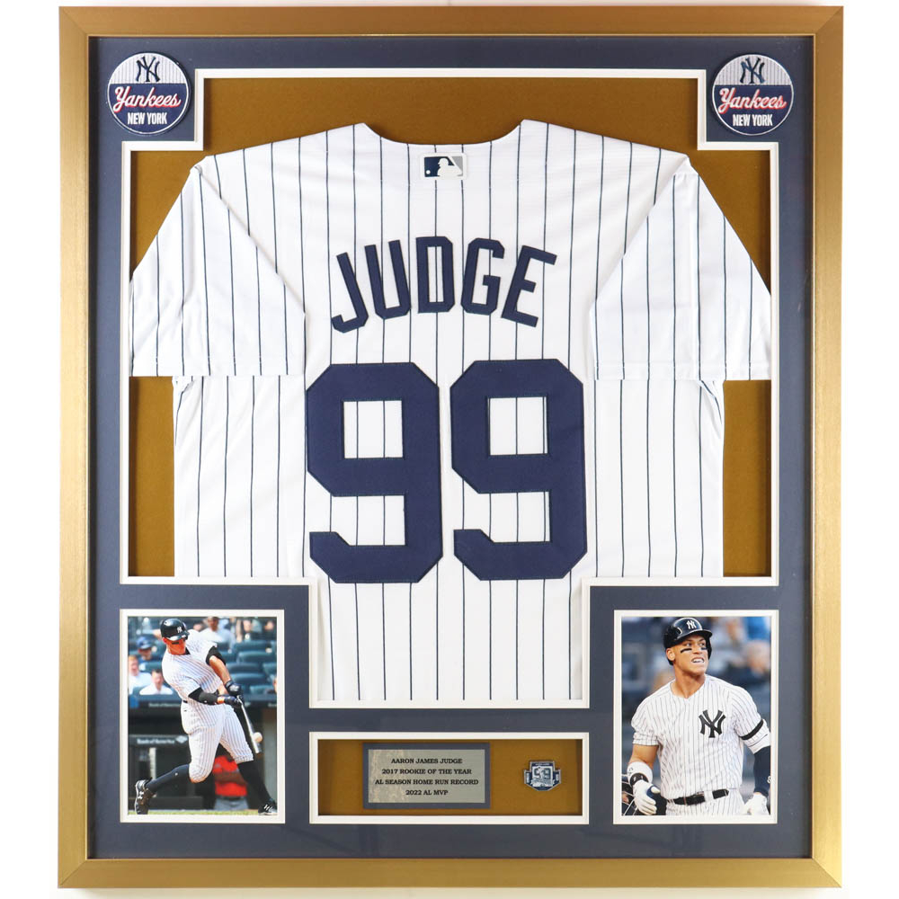 Aaron Judge Custom Framed Jersey Display with Official Home Run Record ...