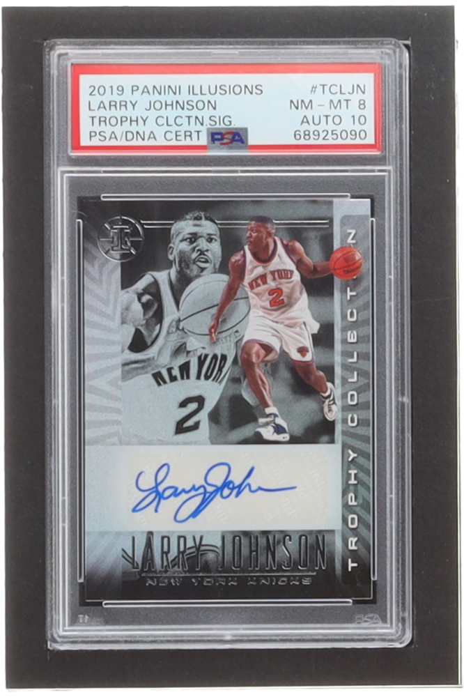 Larry Johnson 2019-20 Panini Illusions Trophy Collection Signatures #16 ...