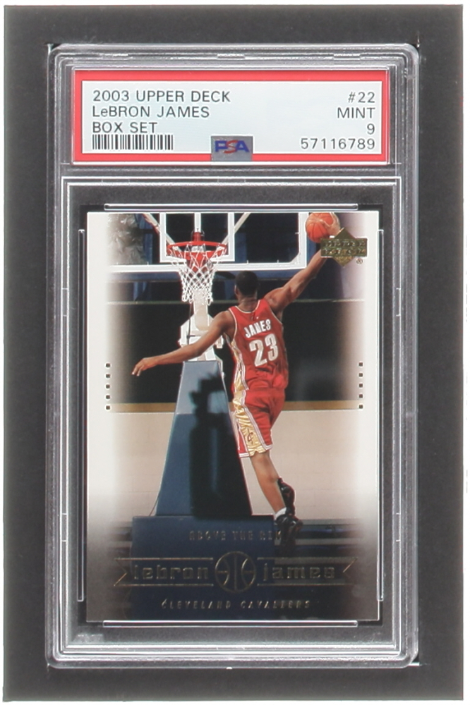 LeBron James 2003 Upper Deck LeBron James Box Set #22 RC (PSA 9 ...