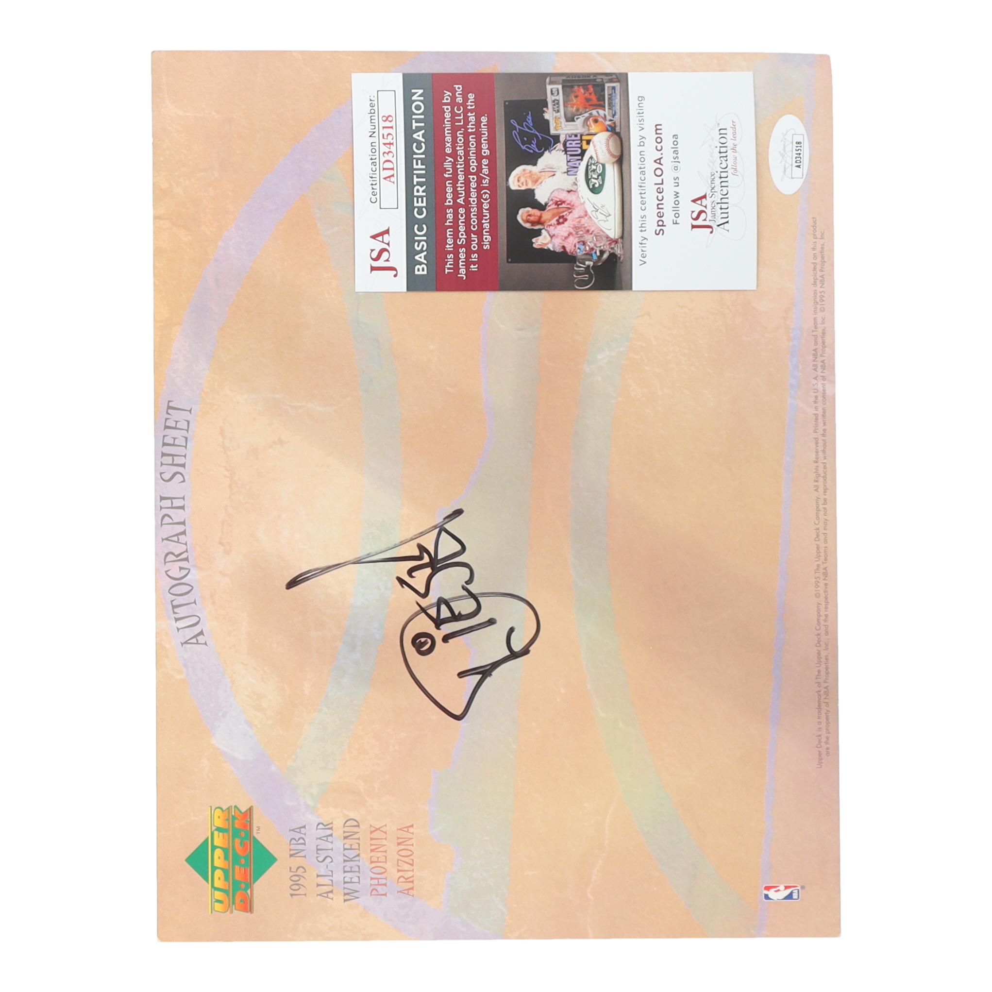 Shaquille O'Neal Signed 8x10 Autograph Sheet (JSA) | Pristine Auction