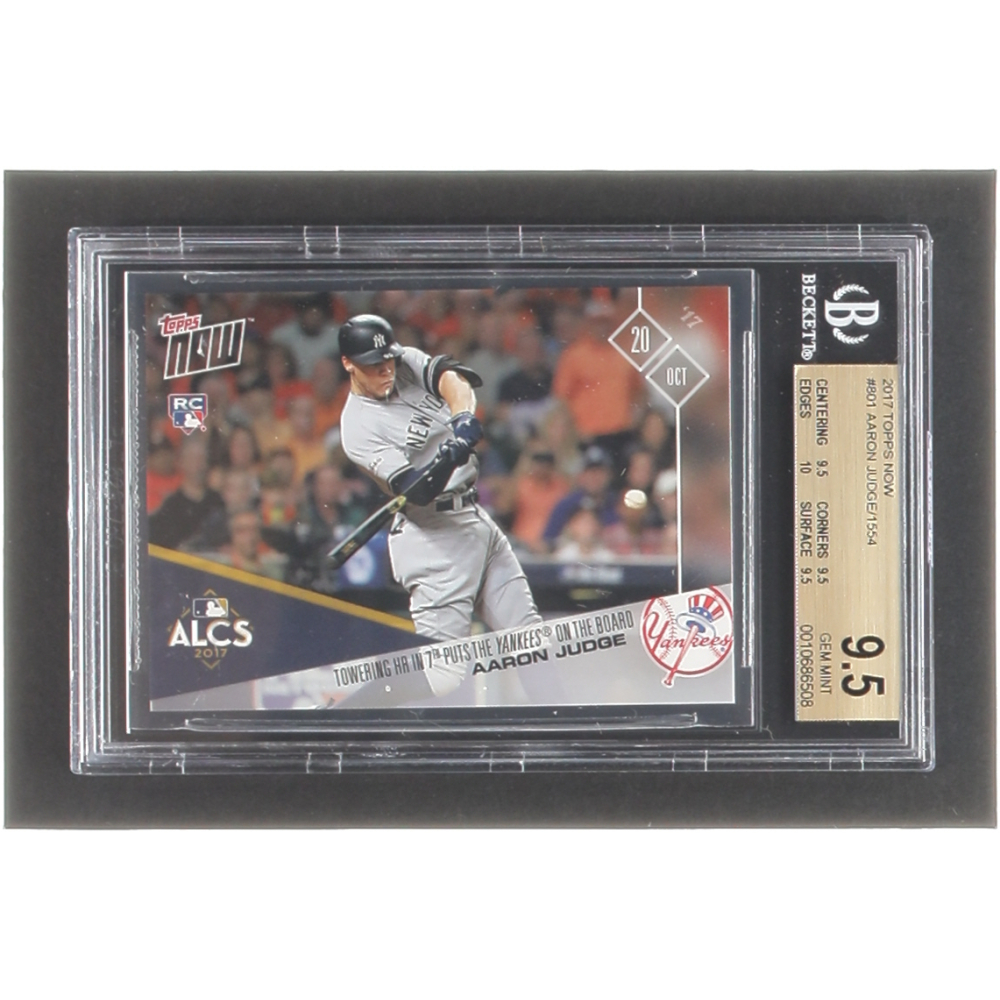 Aaron Judge 2017 Topps Now #801 RC (BGS 9.5) | Pristine Auction