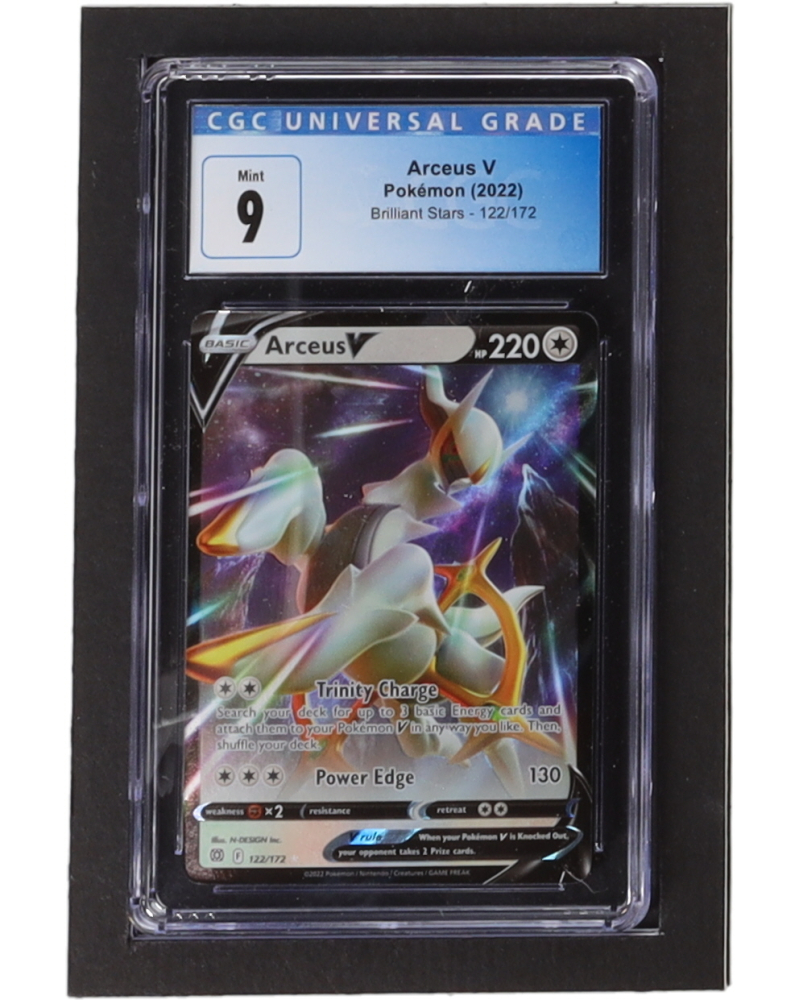 Arceus V 2022 Pokemon Sword and Shield Brilliant Stars #122 (CGC 9 ...
