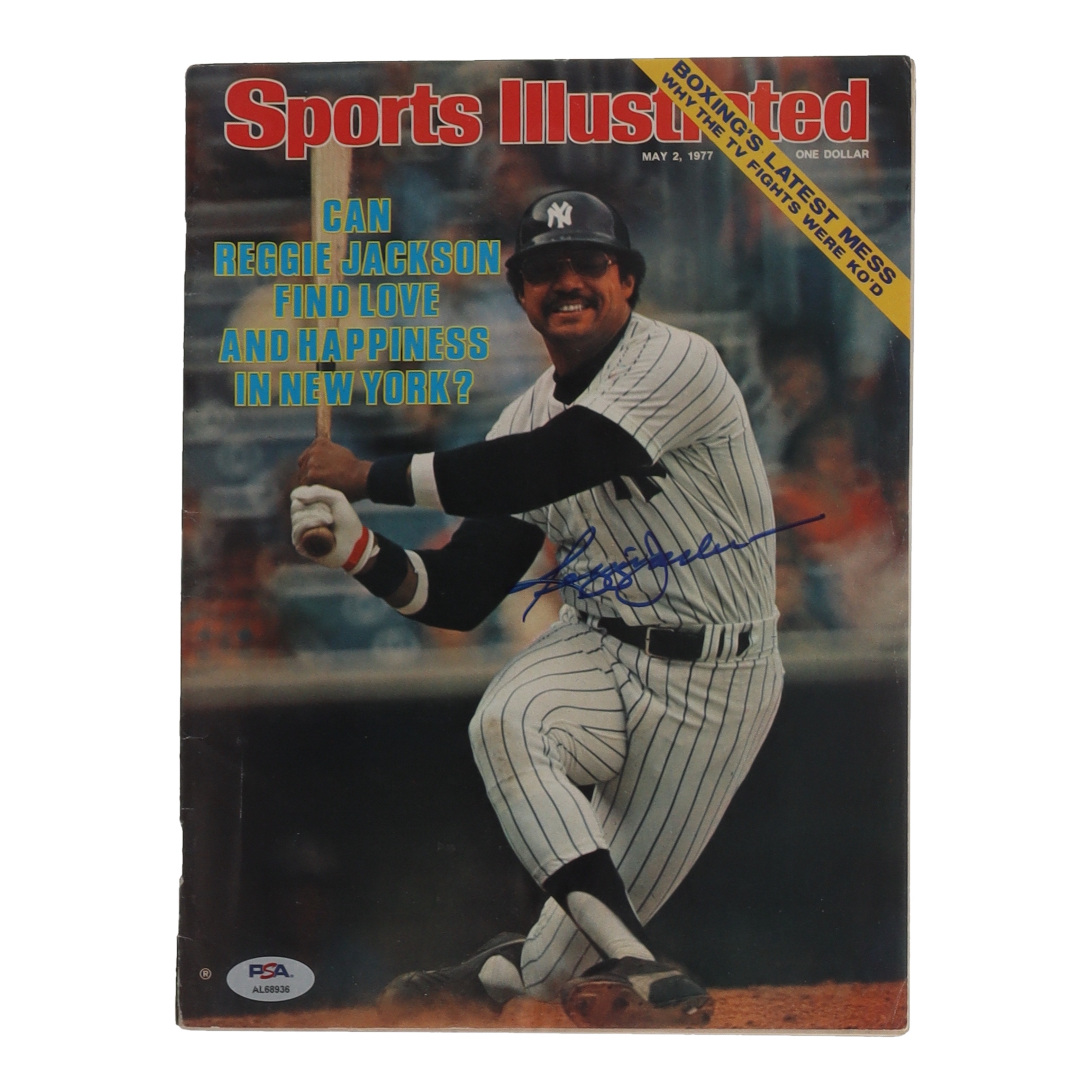 Reggie Jackson Signed 1977 "Sports Illustrated" Magazine (PSA ...