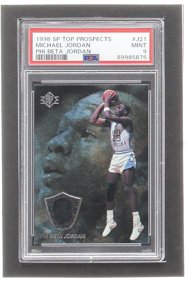 Michael Jordan 1998 SP Top Prospects Phi Beta Jordan #J21 (PSA 9 ...