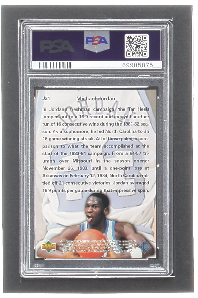 Michael Jordan 1998 SP Top Prospects Phi Beta Jordan #J21 (PSA 9 ...