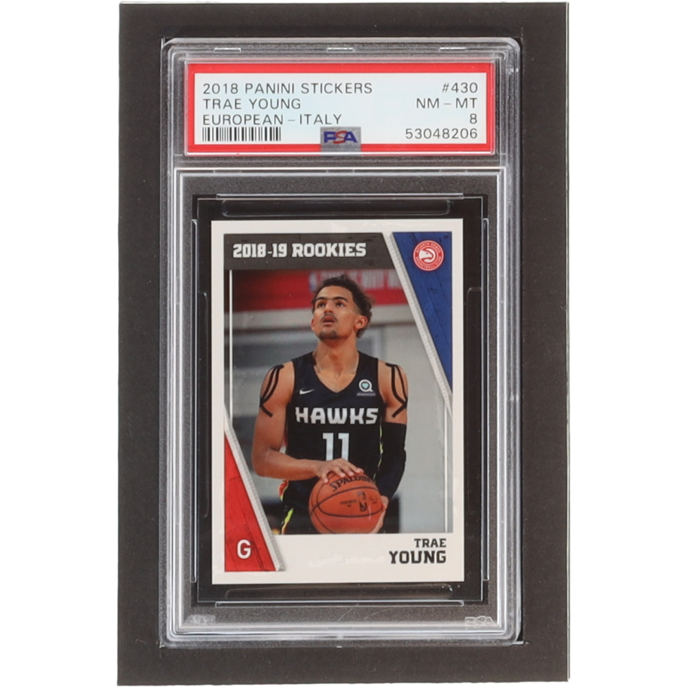 Trae Young 2018-19 Panini Stickers European #430 NBA Rookies (PSA 9 ...