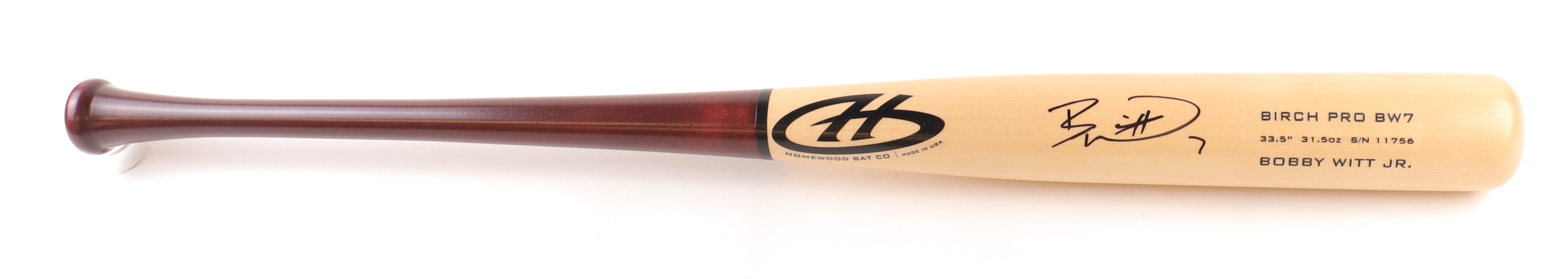 Bobby Witt Jr. Signed Homewood Bat Company Player Model Baseball Bat (Beckett) | Pristine Auction