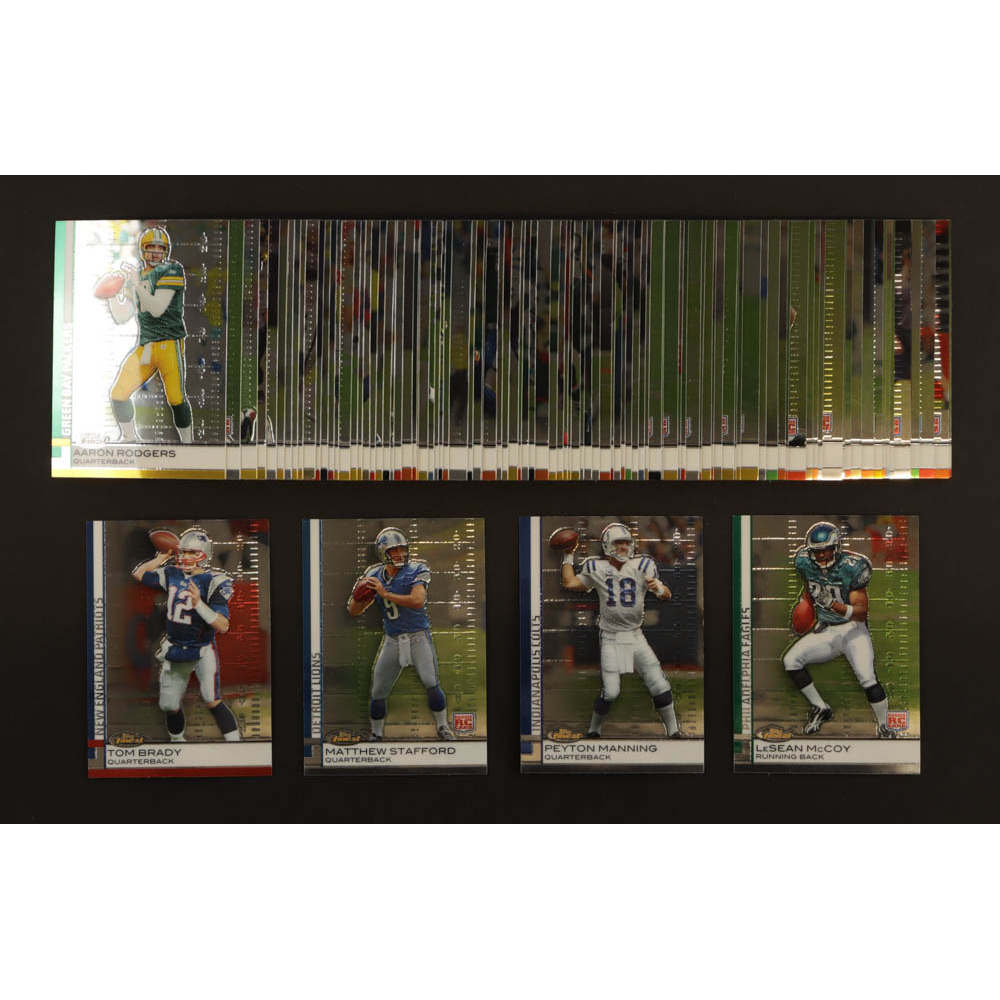 2009 Finest Football Complete Set of (124) Cards with Peyton Manning ...