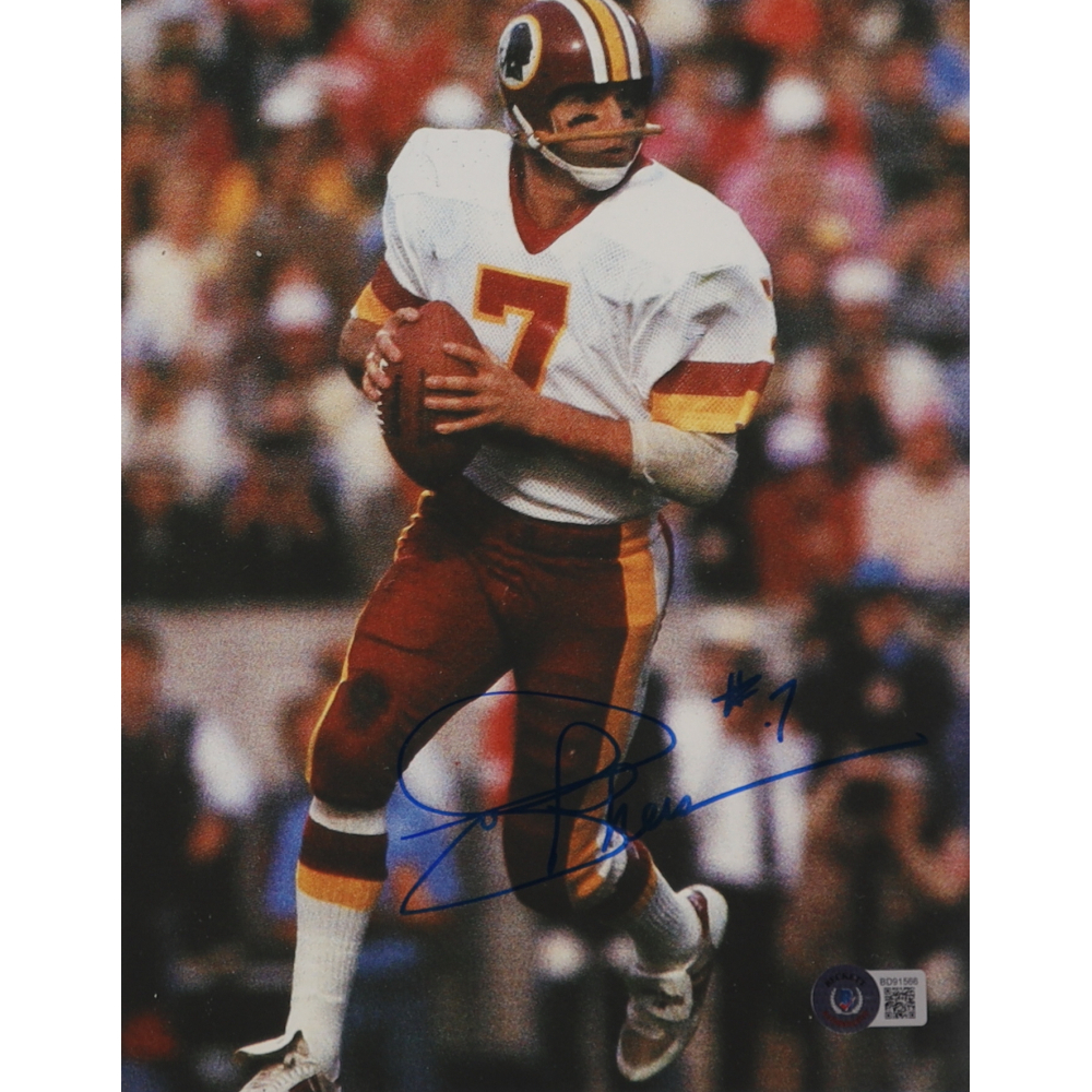 Joe Theismann Signed Redskins 8x10 Photo (Beckett) | Pristine Auction