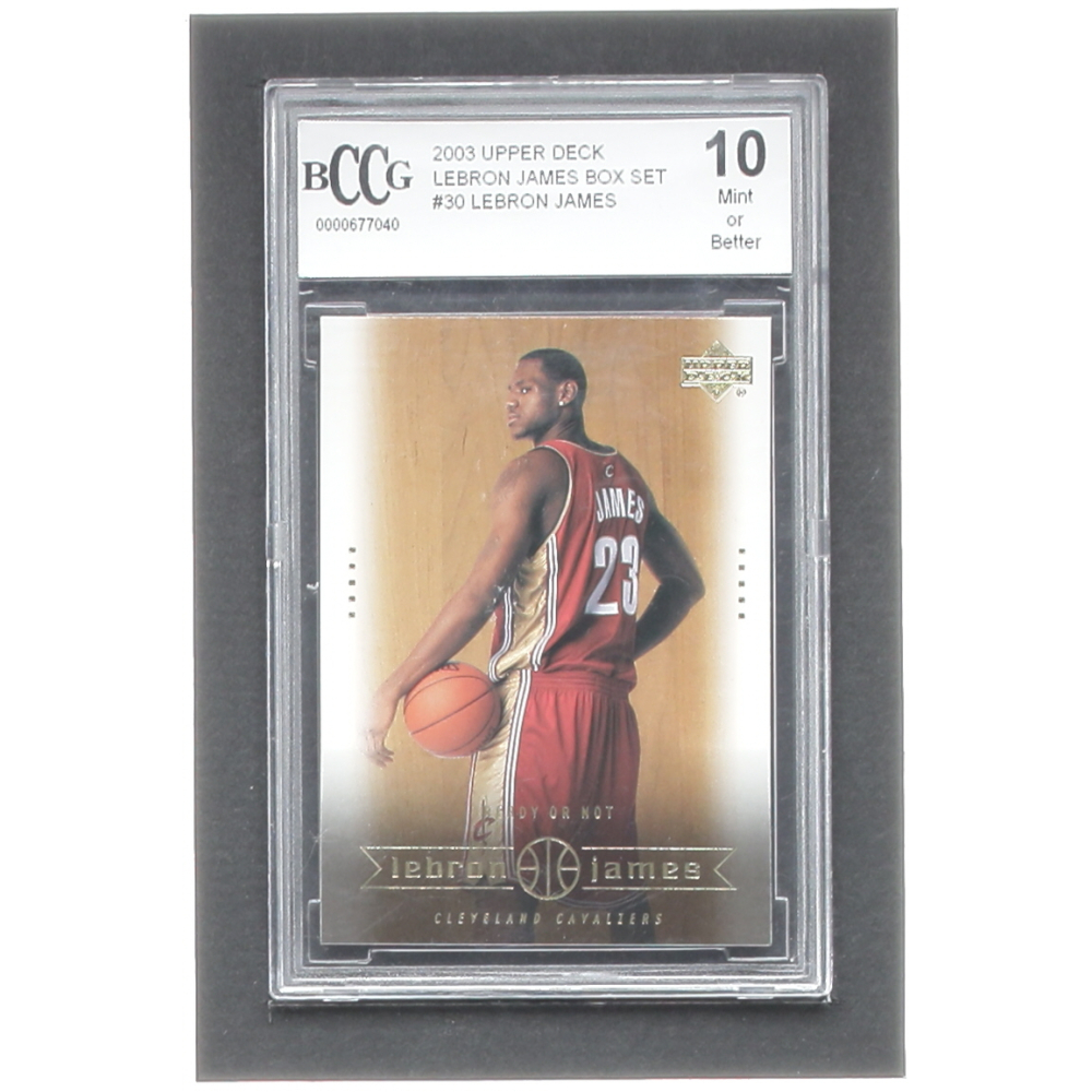 LeBron James 2003 Upper Deck LeBron James Box Set #30 RC (BCCG 10) | Pristine Auction