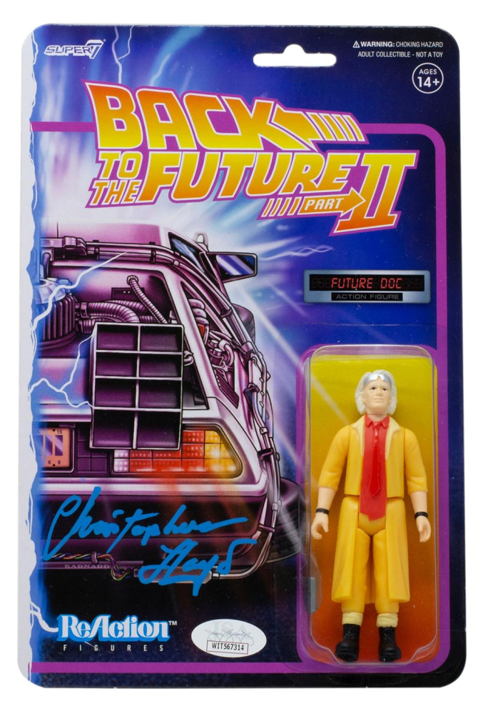 Christopher Lloyd Signed "Back to the Future" Future Doc Action Figure ...