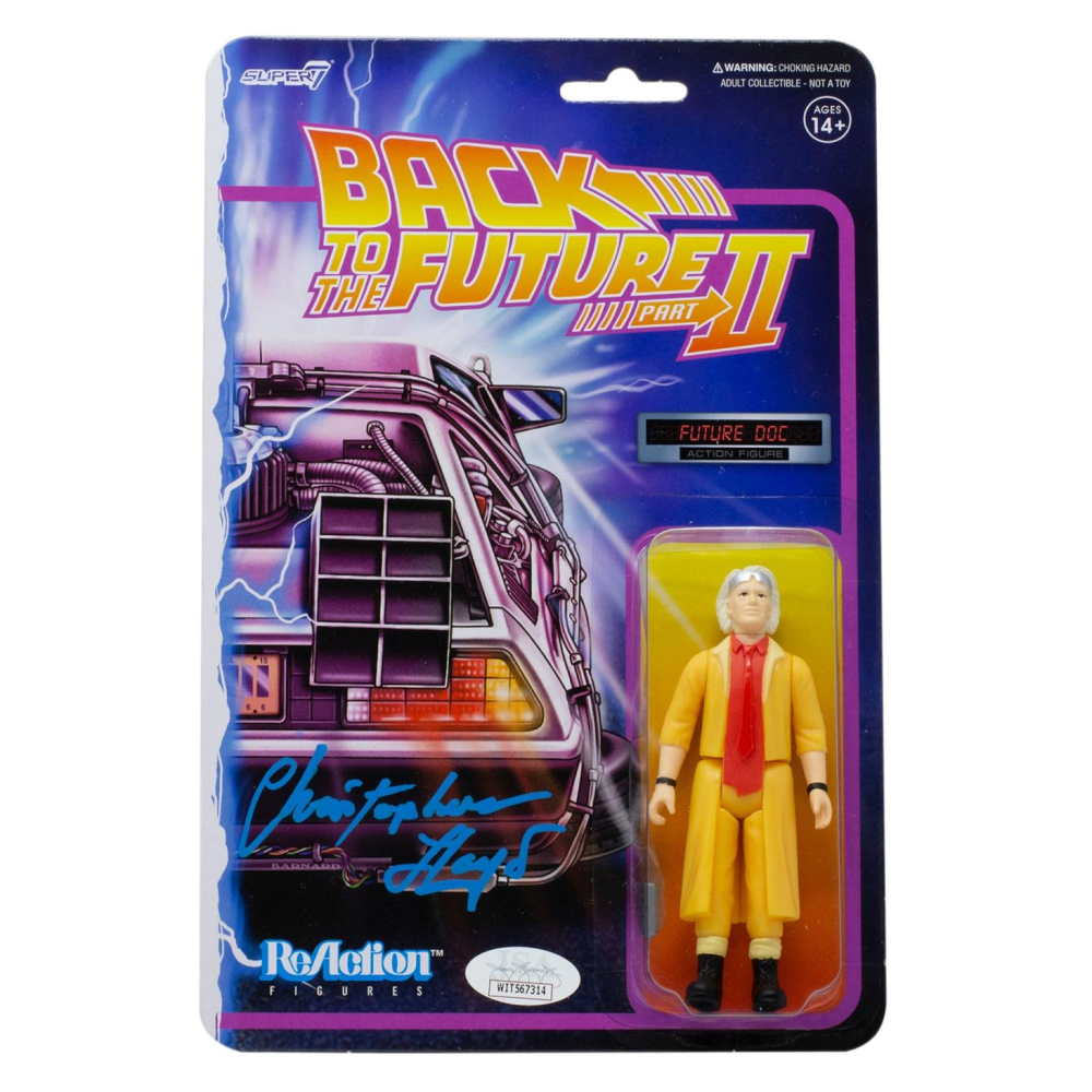 Christopher Lloyd Signed "Back to the Future" Future Doc Action Figure ...