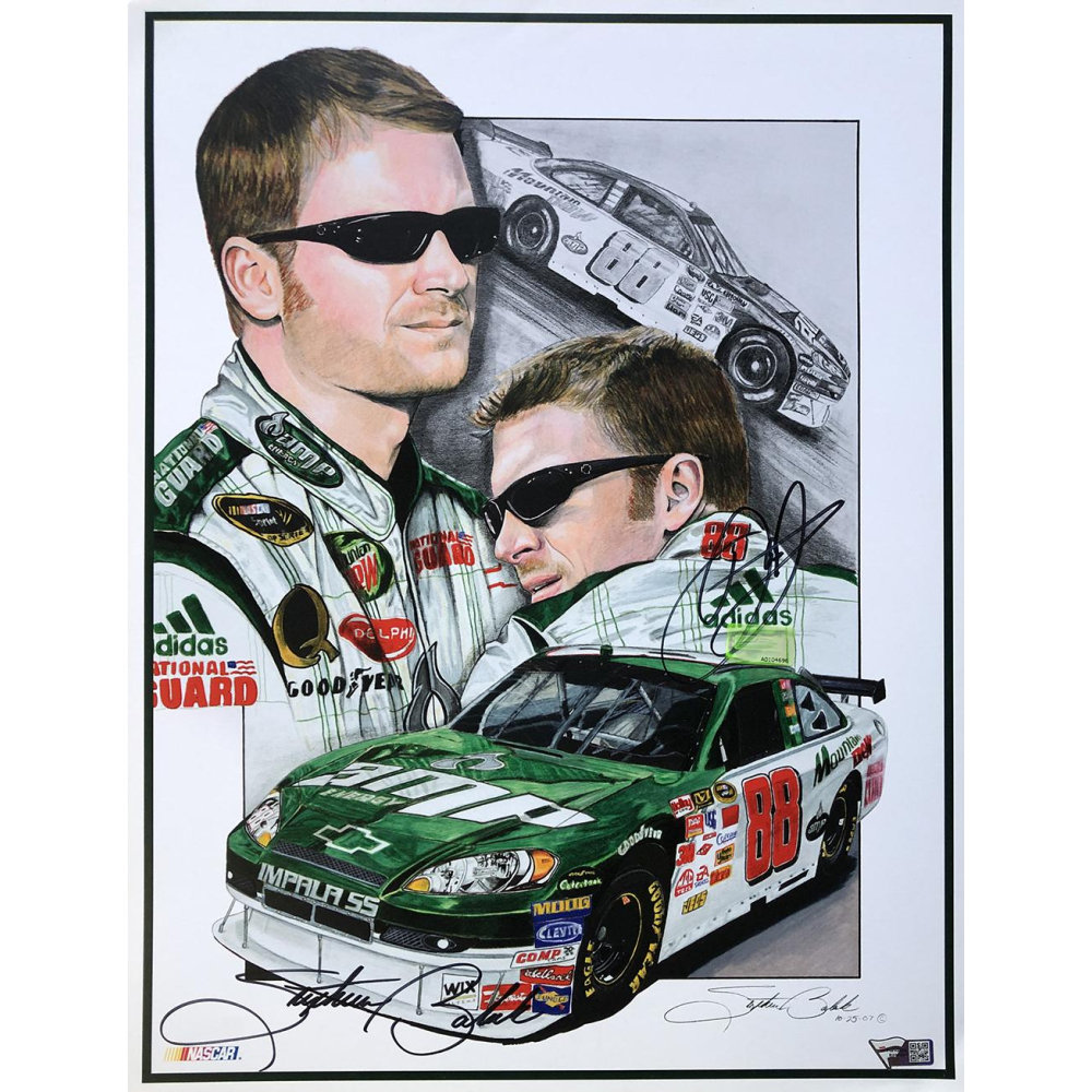 Dale Earnhardt Jr. Signed NASCAR 11x14 Print (Fanatics) | Pristine Auction