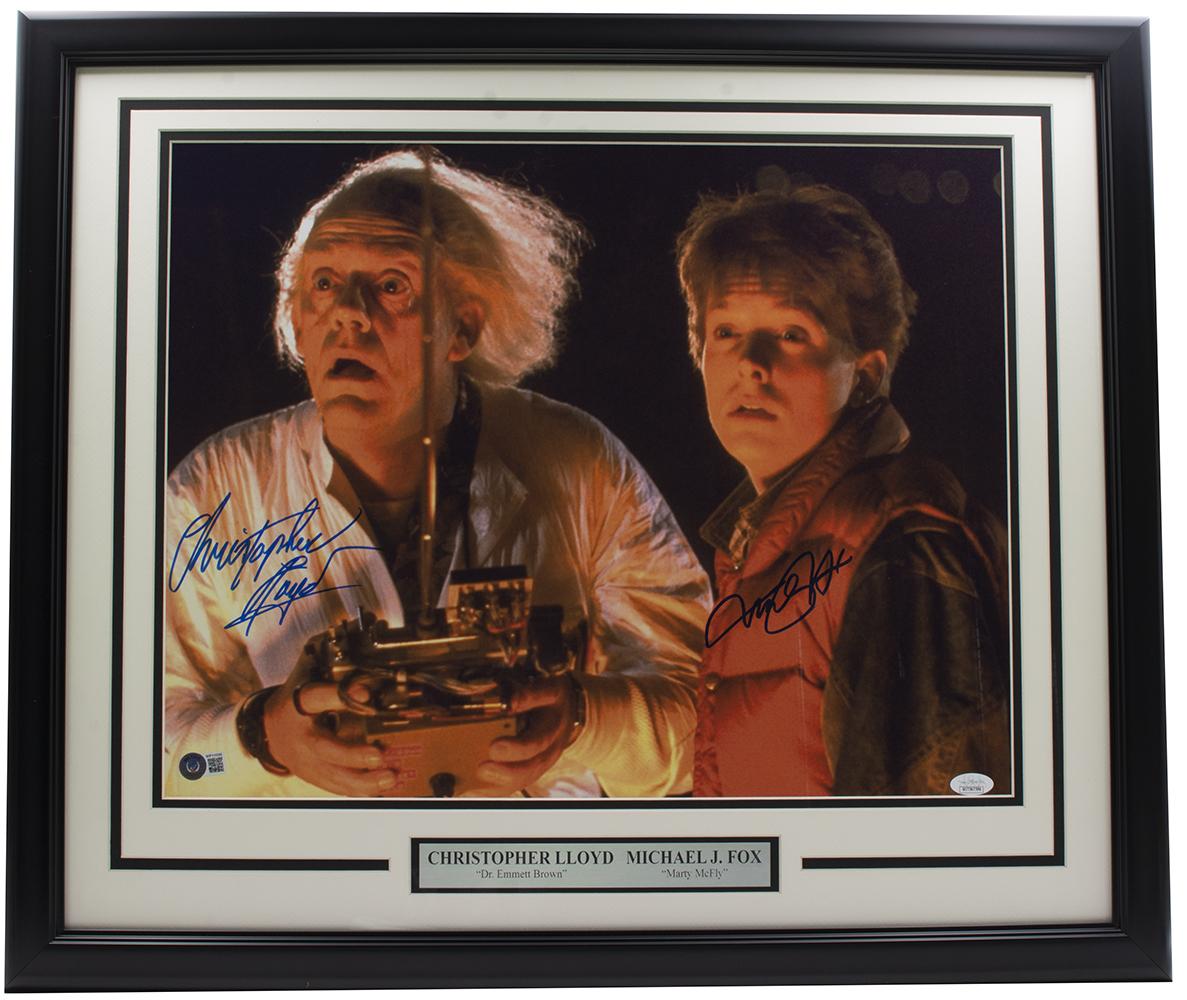 Michael J. Fox & Christopher Lloyd Signed "Back to the Future" Custom ...