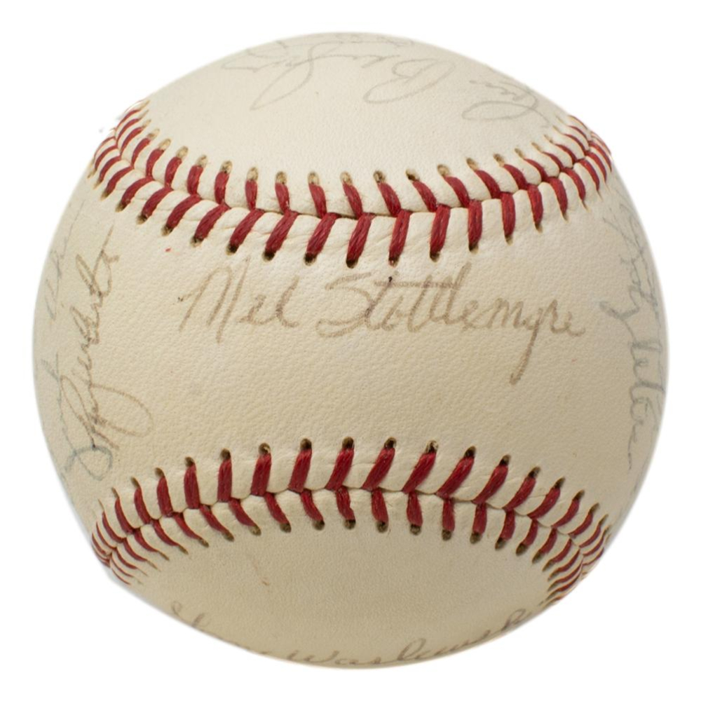 1970 Yankees OAL Baseball Signed By (21) With Thurman Munson, Curt ...