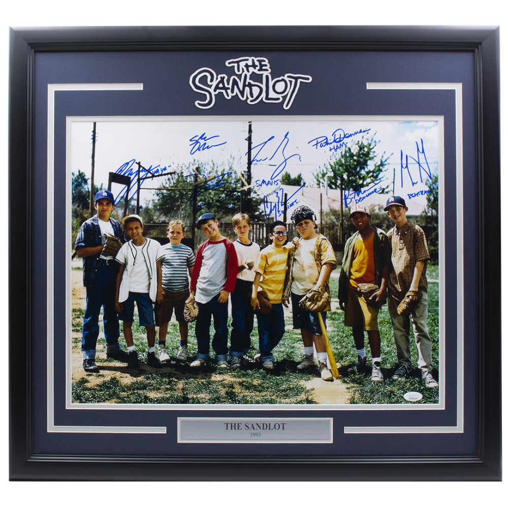 "The Sandlot" Custom Framed Photo Display Cast-Signed by (8) with Tom ...