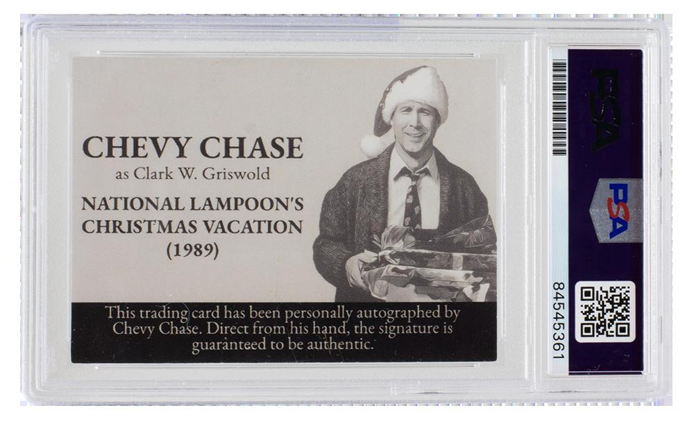 Chevy Chase Signed "National Lampoon's Christmas Vacation" Trading Card ...