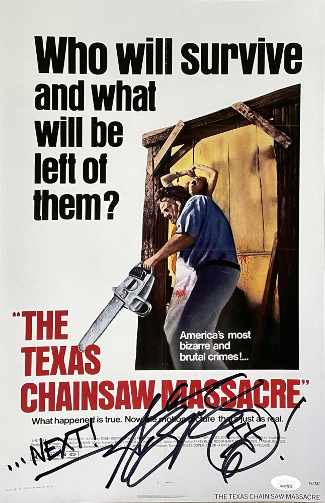 Andrew Bryniarski Signed "Texas Chainsaw Massacre" 11x17 Photo Inscribed "... Next!" (JSA ...