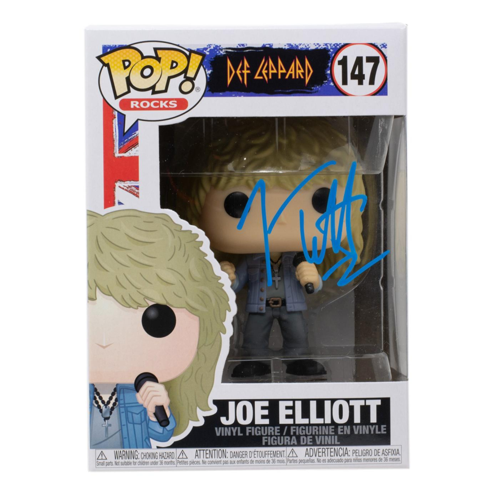 Joe Elliott Signed Def Leppard #147 Funko Pop! Vinyl Figure (JSA ...
