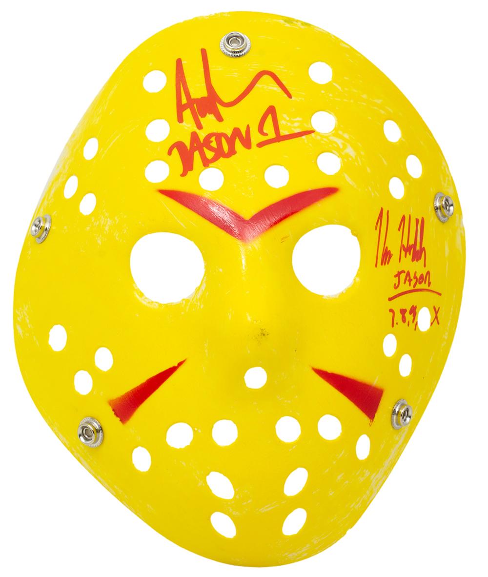 Ari Lehman & Kane Hodder Signed "Friday The 13th" Hockey Mask Inscribed ...