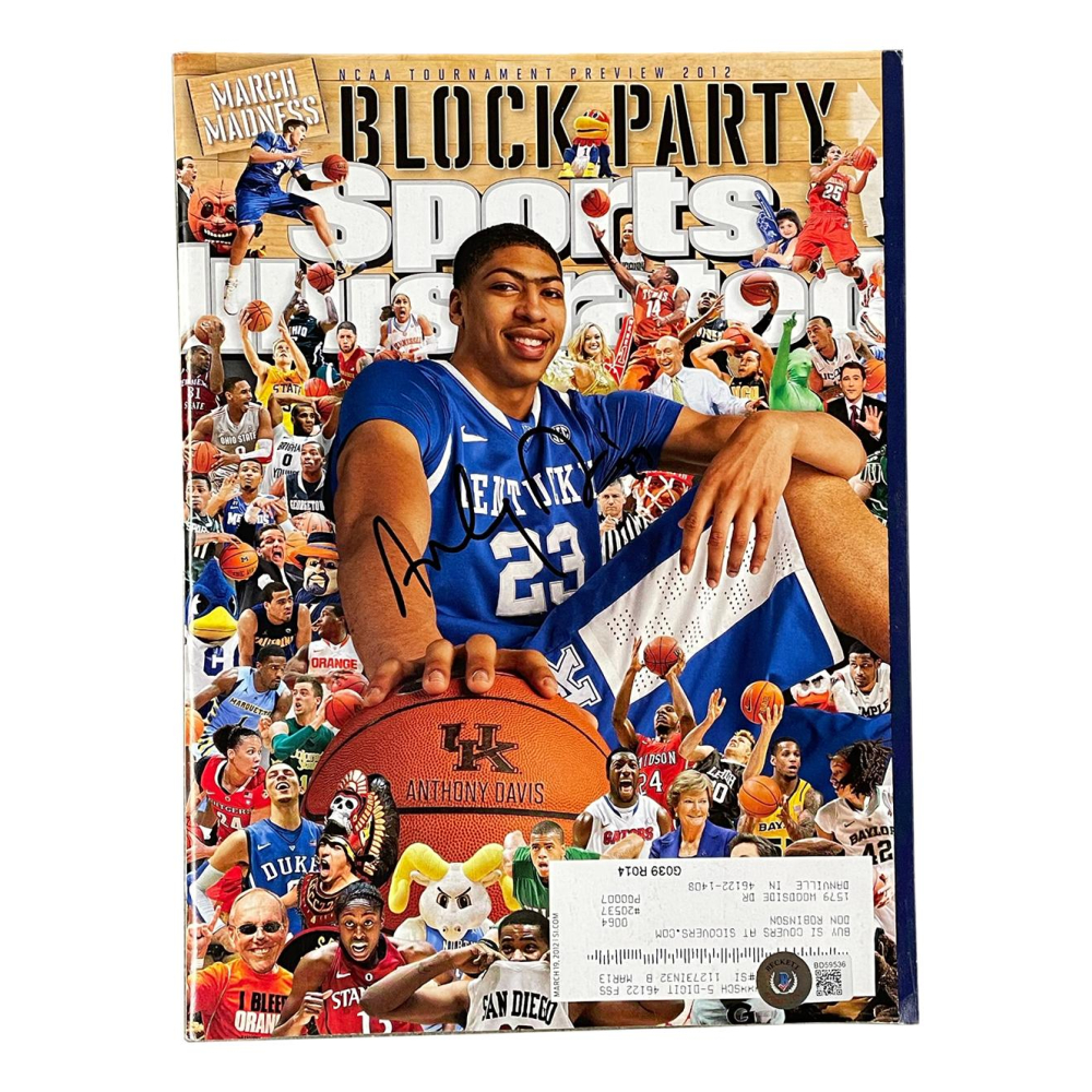 Anthony Davis Signed "Sports Illustrated" Magazine (Beckett) | Pristine ...