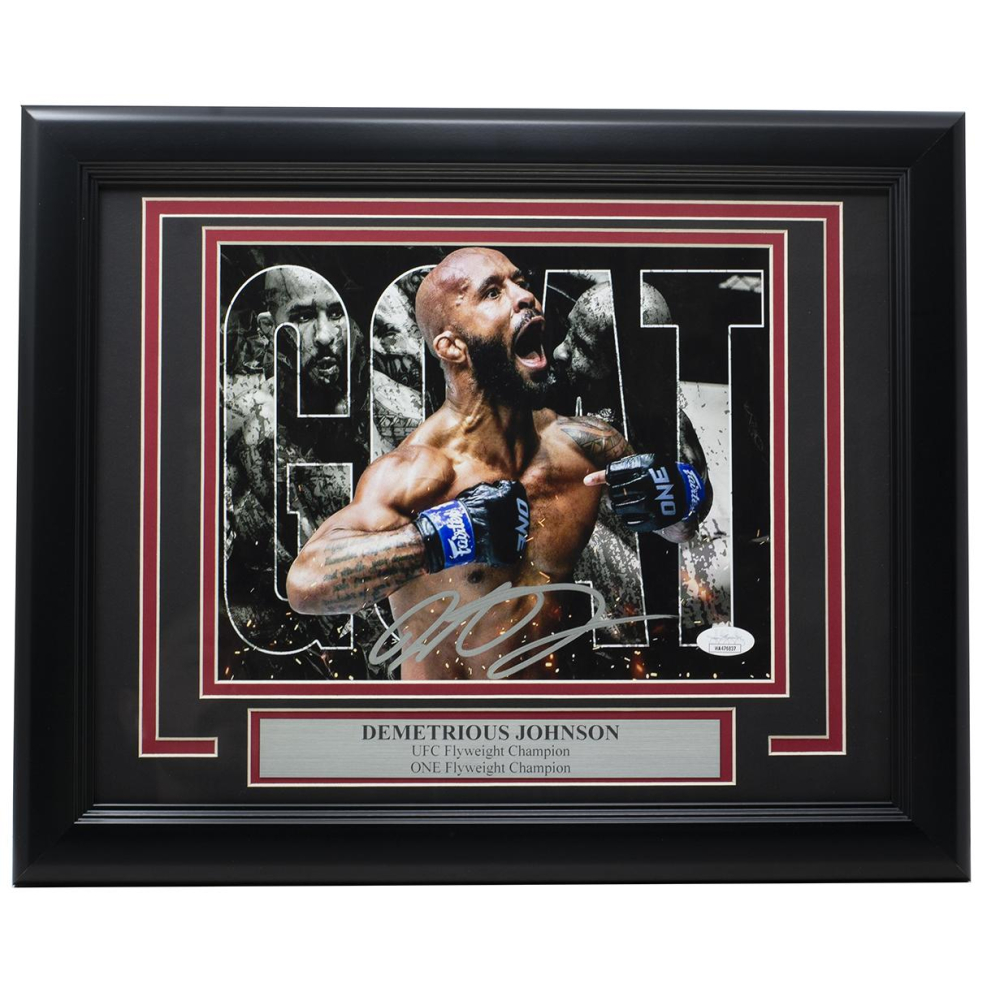 Demetrious "Mighty Mouse" Johnson Signed UFC Custom Framed Photo (JSA ...