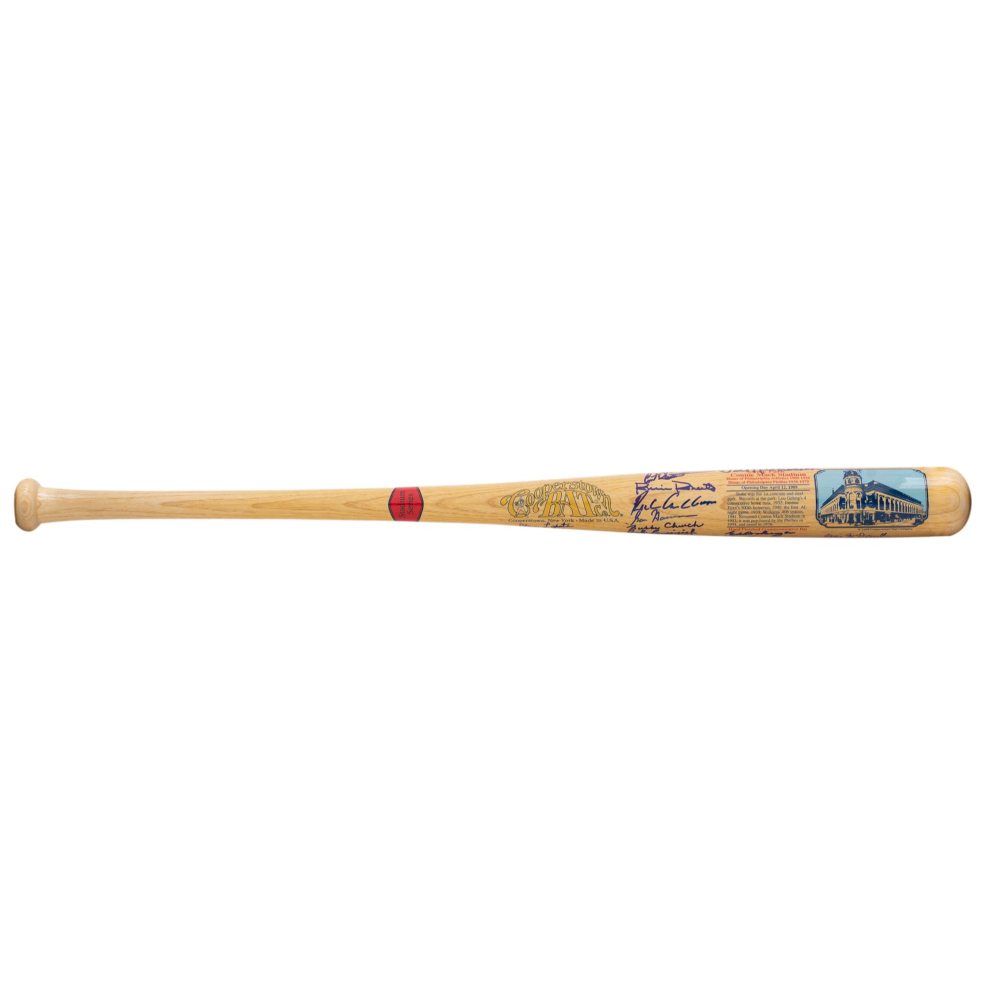Phillies Greats Baseball Bat Signed by (12) Robin Roberts, Bill ...