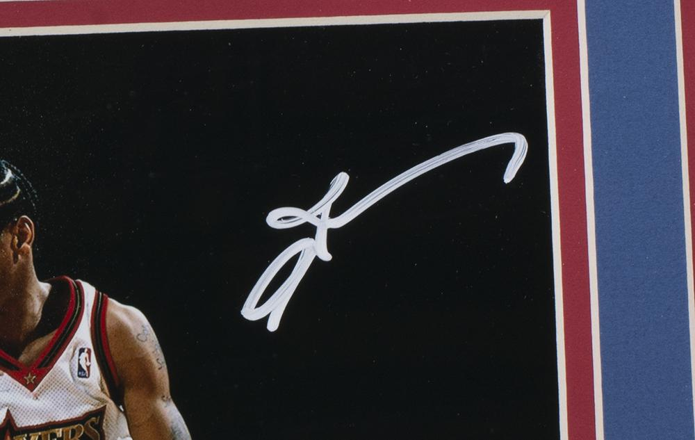 Allen Iverson Signed 76ers Custom Framed Photo (PSA) | Pristine Auction