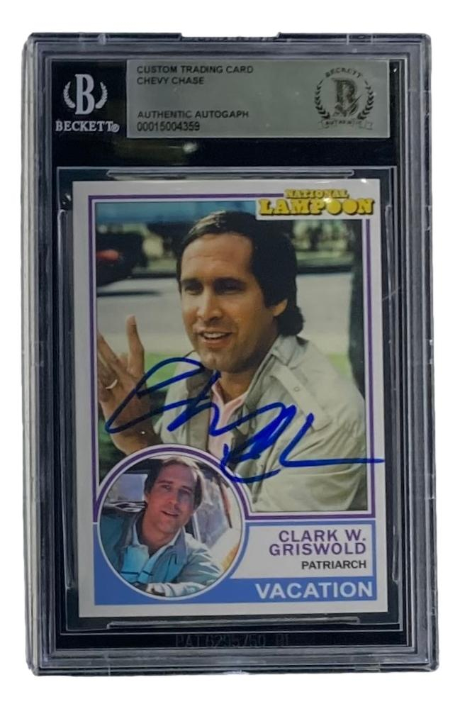 Chevy Chase Signed "National Lampoon's Vacation" Custom Trading Card ...