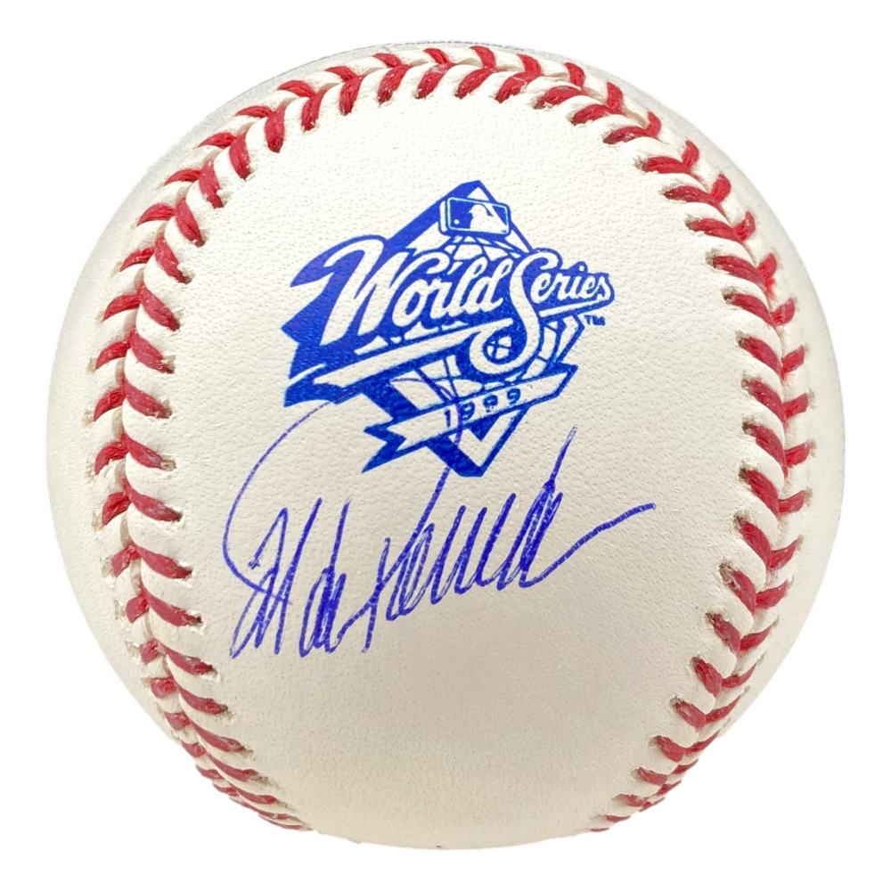 Jorge Posada Signed 1999 World Series Logo Baseball (Beckett ...