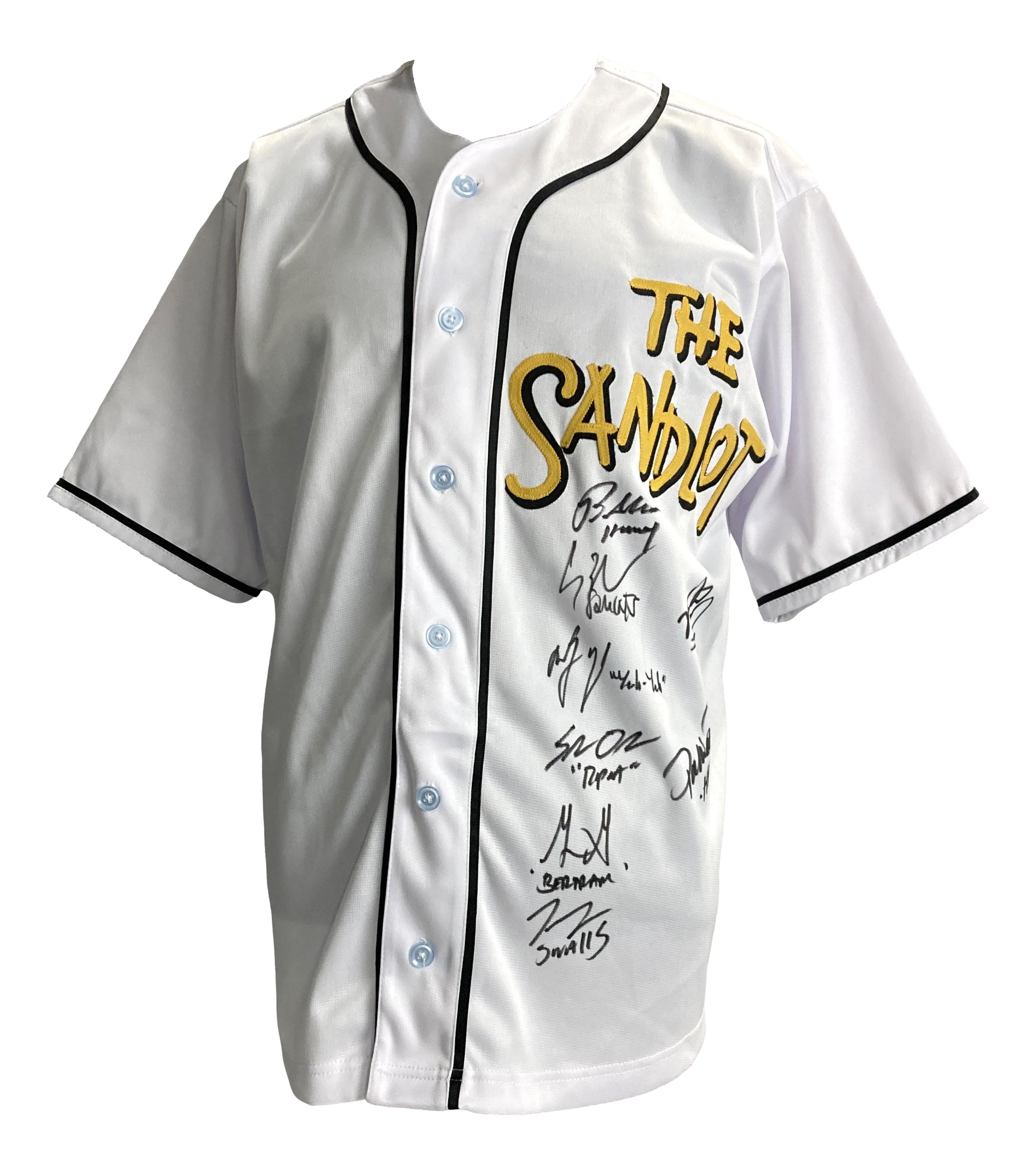 "The Sandlot" Baseball Jersey Cast-Signed by (8) with Patrick Renna ...