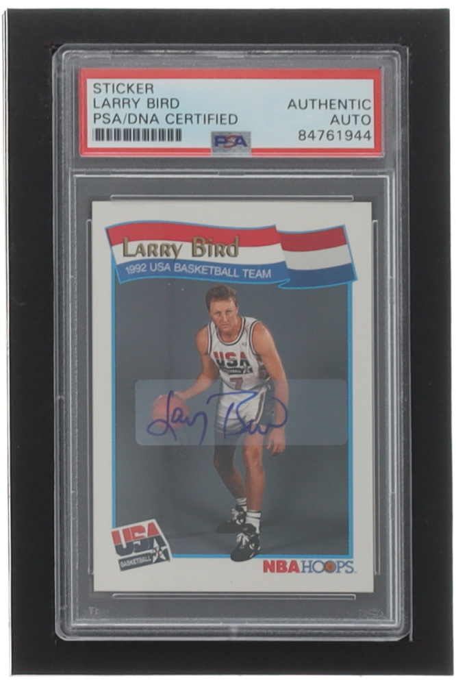 Larry Bird Signed 1991-92 Hoops McDonald's #52 USA (PSA, Beckett & Bird ...