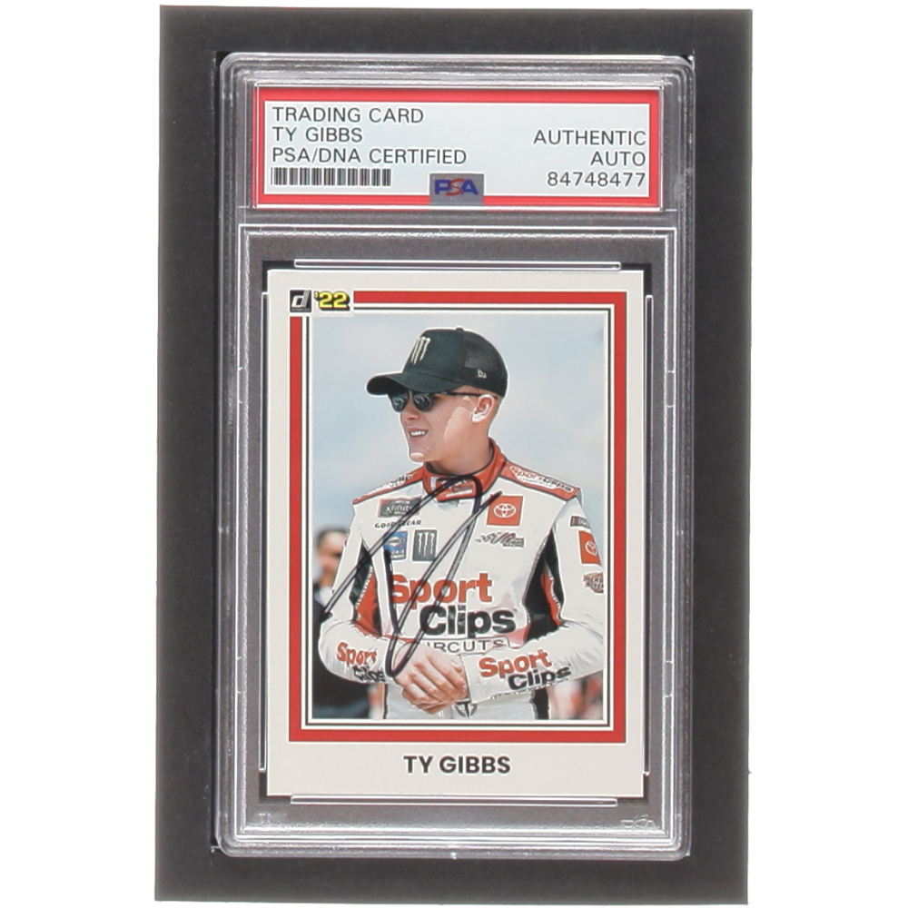 Ty Gibbs Signed 2022 Donruss #167 RETRO (PSA) | Pristine Auction